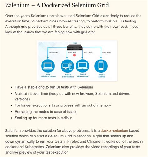 Alok Agarwal On Linkedin Learn What Is Zalenium New Feature In Selenium 40
