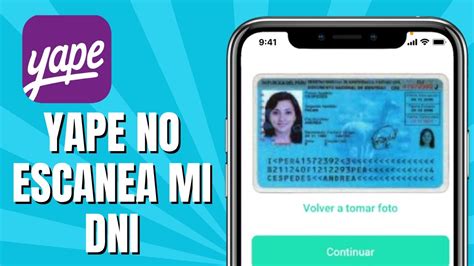 Yape No Escanea Mi DNI Yape No Me Deja Validar Mi Identidad YouTube