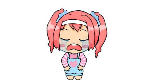 Sad Crying Girl Animation Stock Footage Video Of Chroma 321194390