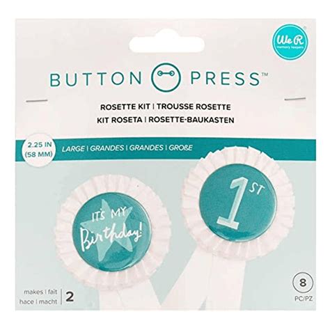 We R Button Press Rosette Kit Kit Roseta Mandm Craft Studio
