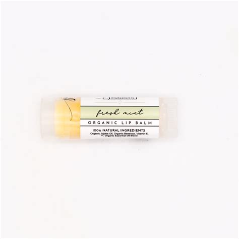 Fresh Mint Organic Lip Balm Just Ingredients