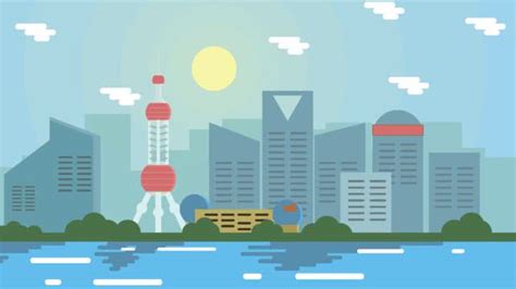 卡通東方明珠廣播電視塔 上海標誌性建築物 十大新景觀之一 5a級旅遊景區 線條建築東方明珠 5a級旅遊景區 卡通東方明珠廣播電視塔素材，psd格式圖案和png圖片免費下載