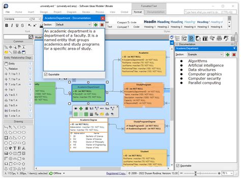 Multi Section Documentation Improved Diagram Editing And Source Code Generation Software