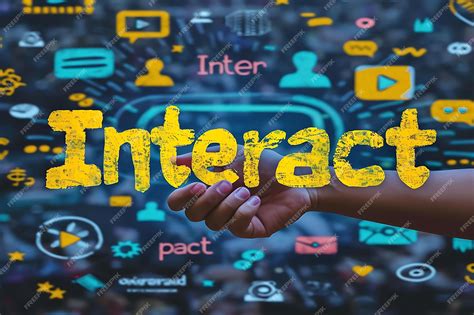 Premium Photo Interact Text With Handshake Effect Friendly And
