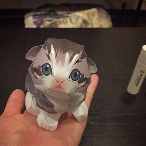 やっば。。 めちゃ可愛いこれ。。＊´艸`＊♡ Catペーパークラフト クラフト猫猫部