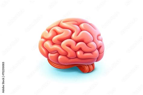 Illustration Stock 3d Brain Electronic Brainstorming Charette Procedure Storyboarding Silent