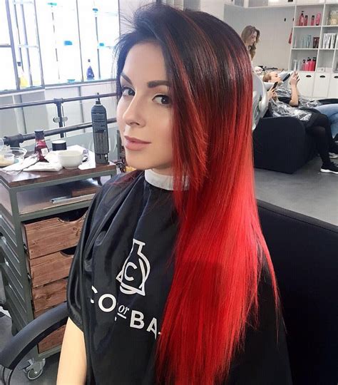 Черно красное омбре 71 фото