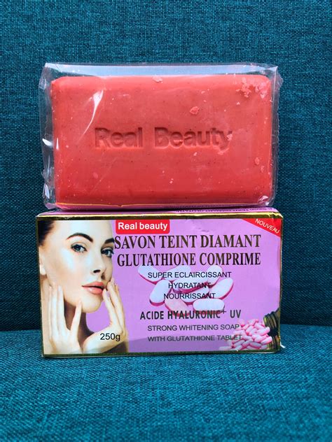 Real Beauty Savon Teint Diamant Glutathione Comprime Soap 250 With
