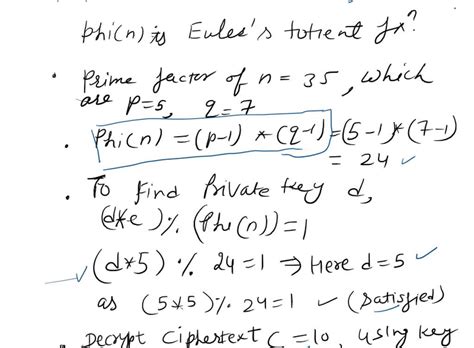 SOLVED Using RSA Algorithm Decrypt The Cipher X 11 Which Was Sent To