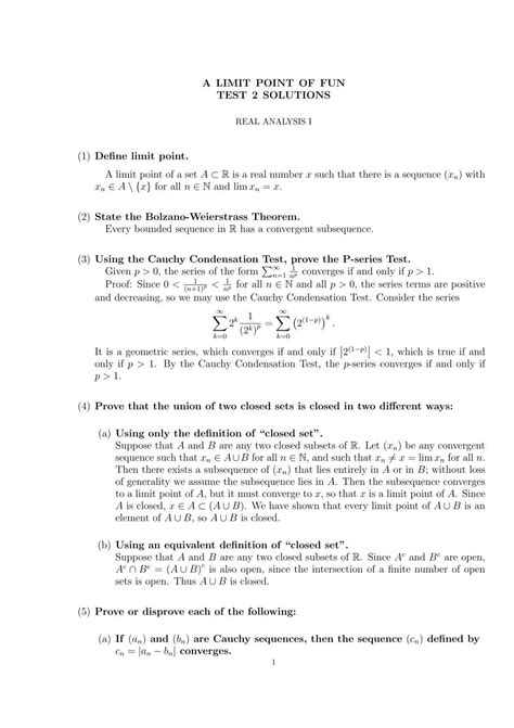 1 define limit point a limit point of a set a â r is a real number x