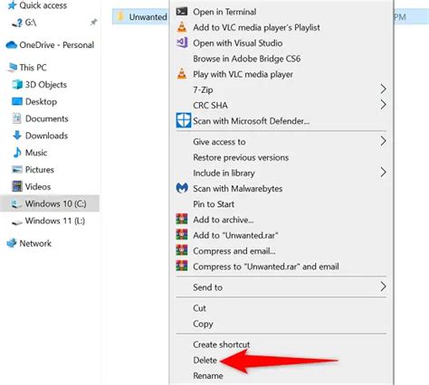 How To Delete A Folder Forcibly In Windows And Navhow