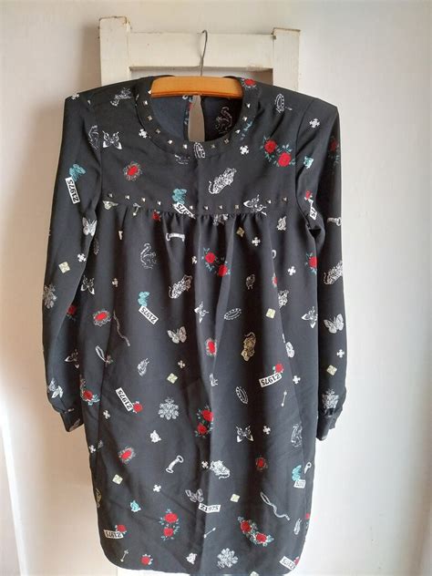 Goth Lbd Dress Vintage Grunge Rock Chick Dress Size Sm Etsy