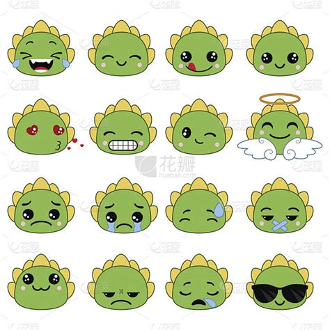 可爱的表情符号集