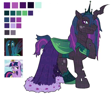 Chrysalis X Twilight Sparkle C1 Grid Mashup By Sheepchops On Deviantart