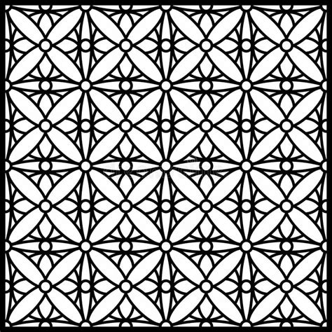 Floral Seamless Geometric Wallpaper Background For Cnc Laser Cut And