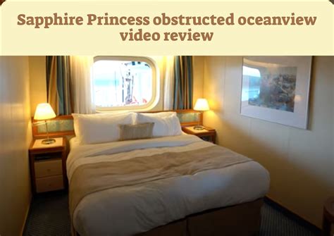 Sapphire Princess Obstructed Oceanview Cabin Review In 2025 Cruise Ship Cruise Vacation Cruise
