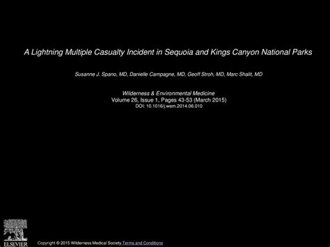 A Lightning Multiple Casualty Incident In Sequoia And Kings Canyon
