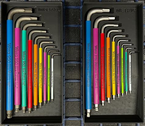 Wera Hex Wrench Set Imperial Gridfinity By Jt 311 Makerworld