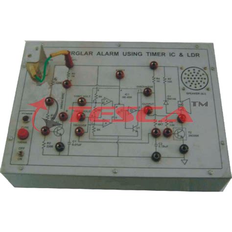 Burglar Alarm Using 555 Timer And Ldr With Power Supply