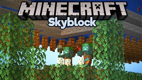 How To Build A Skyblock Drowned Farm Minecraft 115 Skyblock Tutorial