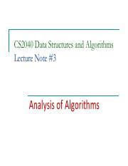 Analysis Of Algorithms Efficiency Comparison And Complexity Course Hero