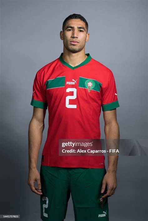 Achraf Hakimi Of Morocco Poses During The Official Fifa World Cup News Photo Getty Images