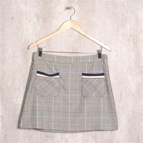 Saia Xadrez Zara Saia Feminina Zara Usado Enjoei