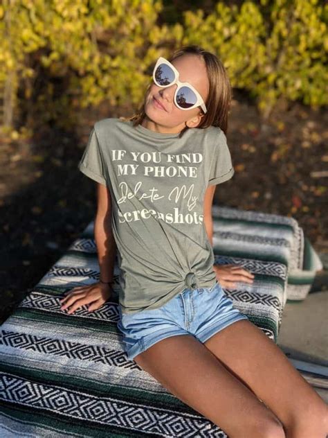 Girls Delete My Screenshots Tee ⋆ Gypsy Girl Tween Boutique