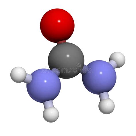Urea Carbamide Molecule Chemical Structure Stock Illustration