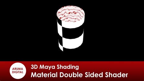 3d Maya 258 Shading Shader Double Sided Material Doble Cara Youtube