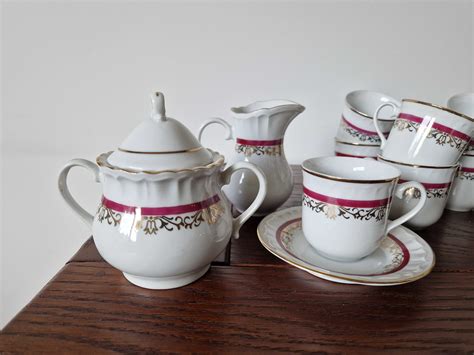 Serwis kawowo herbaciany porcelana Bogucice Maria Rzeszów OLX pl