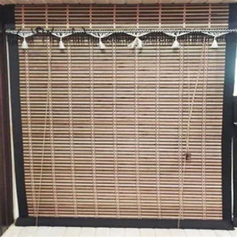 Brown Horizontal Folding Bamboo Blinds For Restaurant At ₹ 250sq Ft