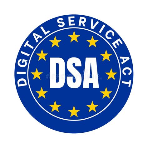 Dsa Digital Services Act Symbol Icon Stock Illustration Illustration