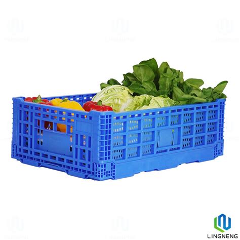 44l Heavy Duty Stackable Storage Crates Plastic Collapsible Storage