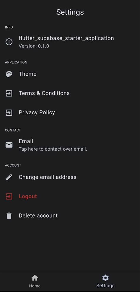 Flutter And Supabase Mobile App Starter Template