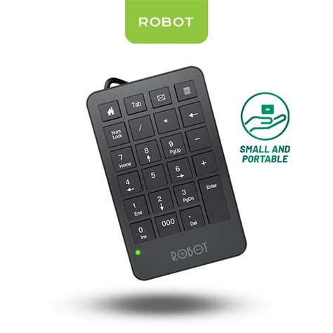Jual Robot Rk01 Wired Numeric Keypad Black Tombol Multimedia Kecil Dan