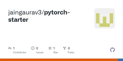 Github Jaingaurav3pytorch Starter