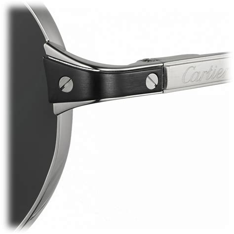 Cartier Pilot Gold Platinum Green Lenses Santos De Cartier Collection Sunglasses Avvenice