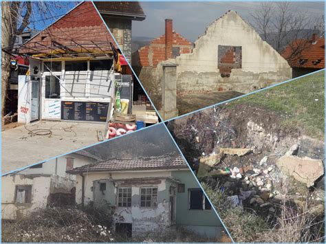 Kamera Ne Miruje Ru Evine Napu Tene Ku E U Centru Grada A Na Sarlahu Lo E Podse Anje