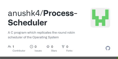 Github Anushk Process Scheduler A C Program Which Replicates The