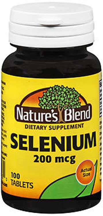 Natures Blend Selenium 200 Mcg Tablets 100 Ct