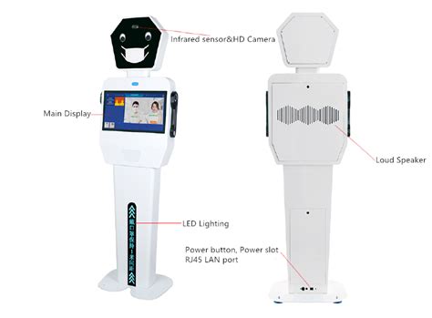Face Recognition Thermal Imaging Temperature Measuring Robot ONT ZD ONTECH OEM LOGO