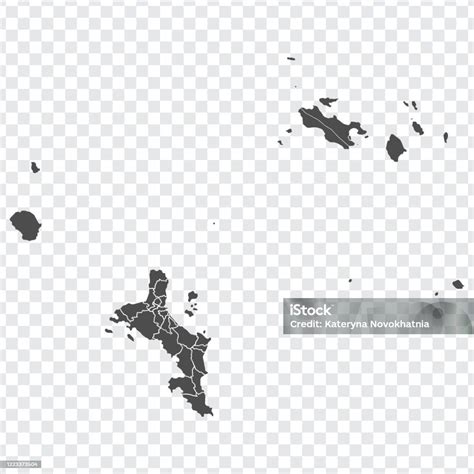 空白地圖 塞席爾塞席爾的高品質地圖 省在透明背景上為您的網站設計 徽標 應用程式 Ui庫存向量向量圖 Eps10向量圖形及更多地圖圖片