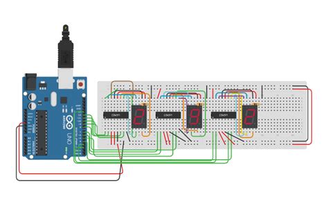circuit design voltímetro tinkercad