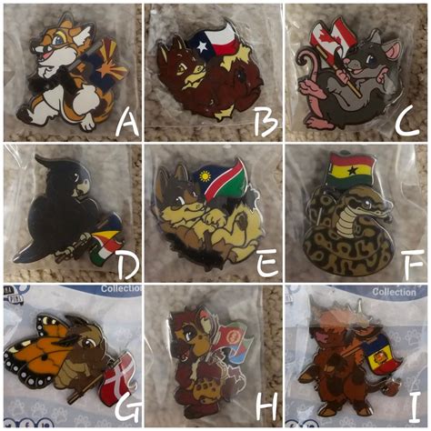 Fursona Pins Countrystate Flag Enamel Pins Etsy