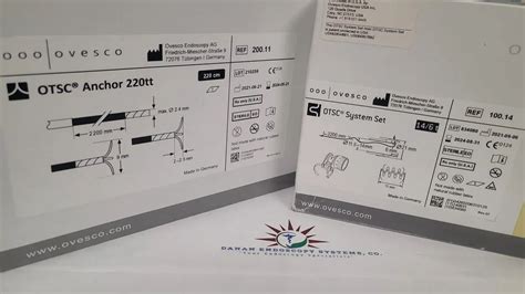 New Ovesco 200 11 Otsc Anchor 220tt And Ovesco 100 14 Otsc X Disposables General For Sale