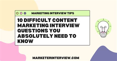 10 difficult content marketing interview questions you absolutely need
