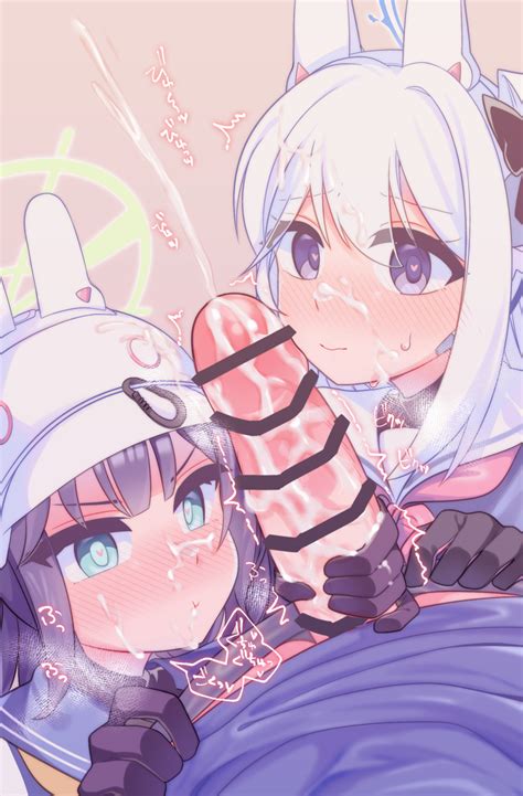 Rule 34 1boy 2girls Bar Censor Blue Archive Blue Eyes Blush Censored