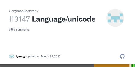 Languageunicode · Issue 3147 · Genymobilescrcpy · Github