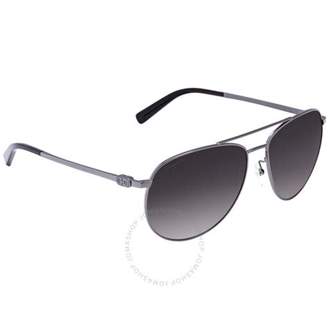 Ferragamo Open Box Salvatore Ferragamo Dark Grey Gradient Pilot